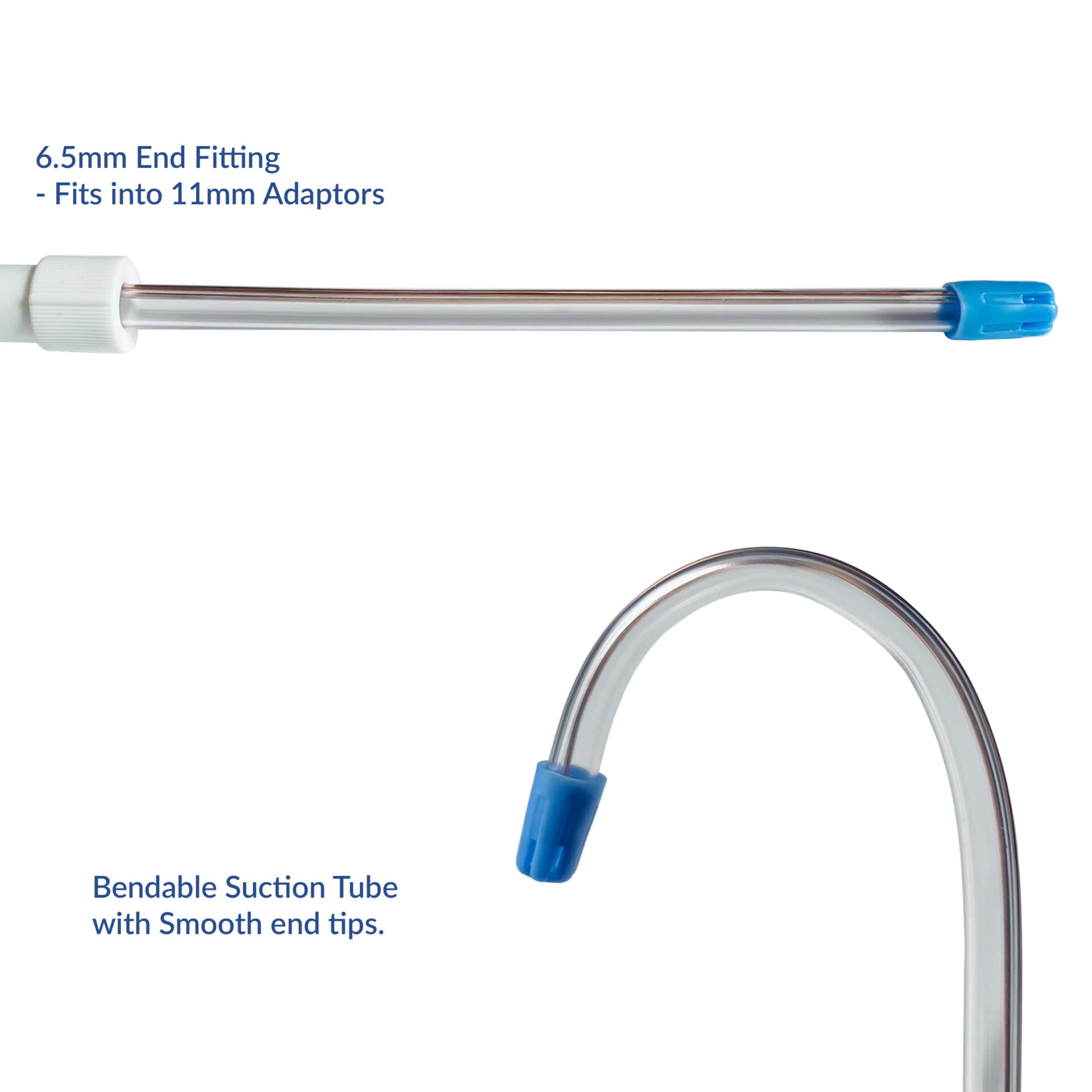 Bendable Saliva Ejectors Suction Tips - 100pcs - F2 Medical Supplies
