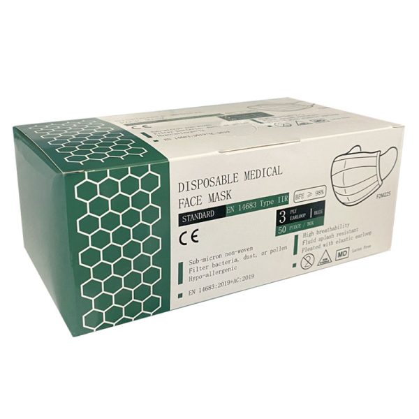 TYPE IIR Masks (50 Pcs) - EAR LOOP - F2 Medical Supplies