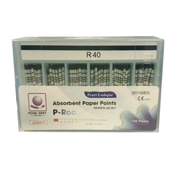 Pearl Dent P-ROC Absorbent Paper Points 100pcs- For RC Gold / RC Blue ...
