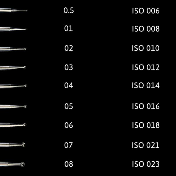 Rose Head Burs - Stainless Steel (10pcs - Single Use) - F2 Medical Supplies