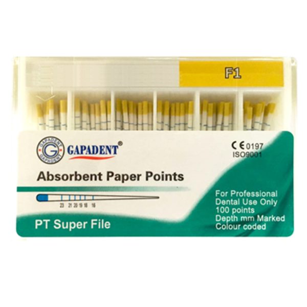 Paper Points F1(T1) 100 Pcs Per Pack - F2 Medical Supplies