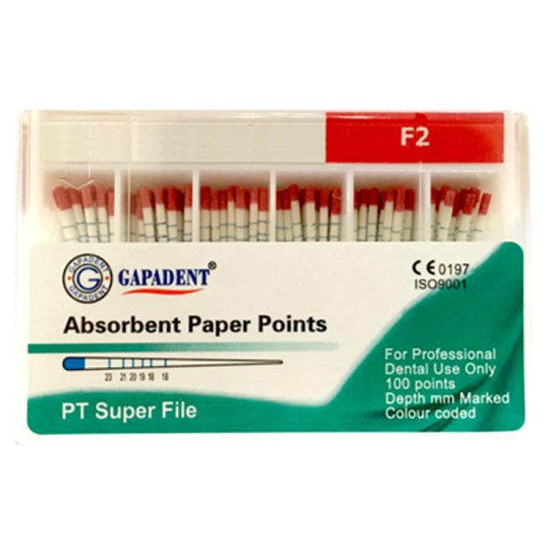 Paper Points F2(T2) 100 Pcs Per Pack - F2 Medical Supplies