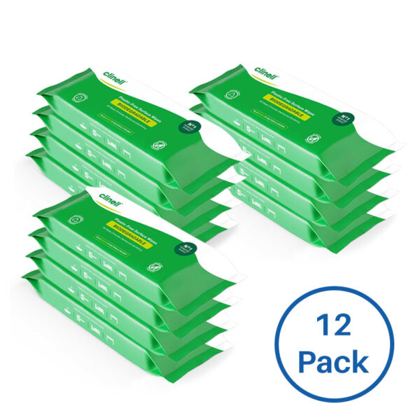 Clinell Biodegradable Universal Wipes (12 Packs) - F2 Medical Supplies