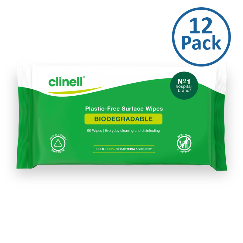 Clinell Biodegradable Universal Wipes (12 Packs) - F2 Medical Supplies