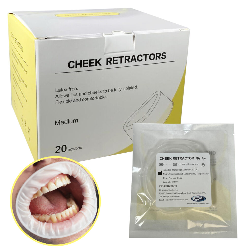 Latex-Free Lip and Cheek Retractors 20pcs - Size Medium - F2 Medical ...