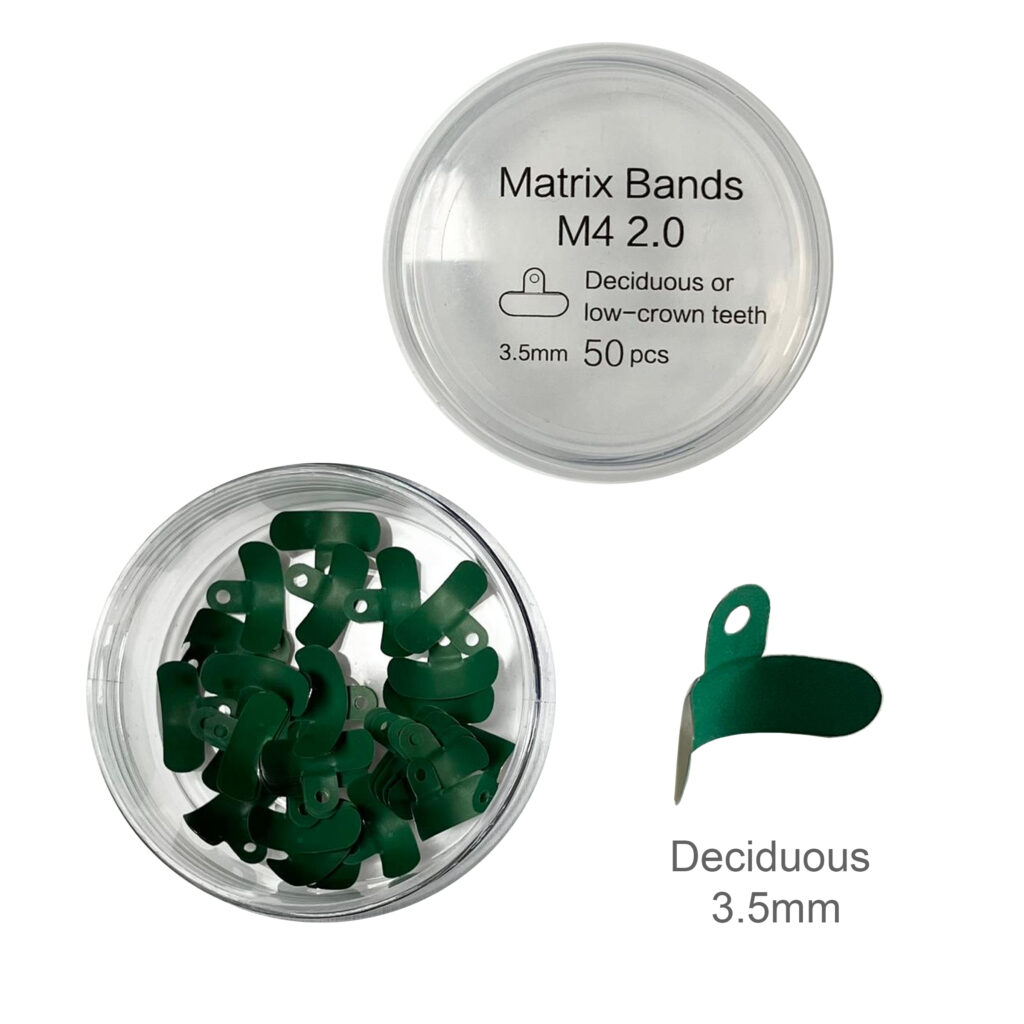 M4 2.0 Non-Stick Sectional Matrix Bands with holes (50pcs) - Deciduous ...