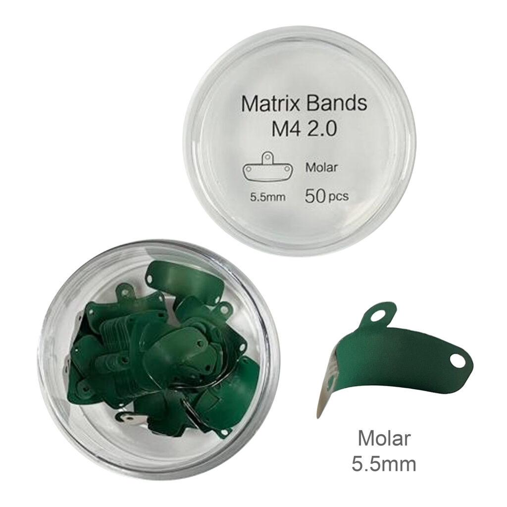 M4 2.0 Non-Stick Sectional Matrix Bands with holes (50pcs) - Molar 5 ...