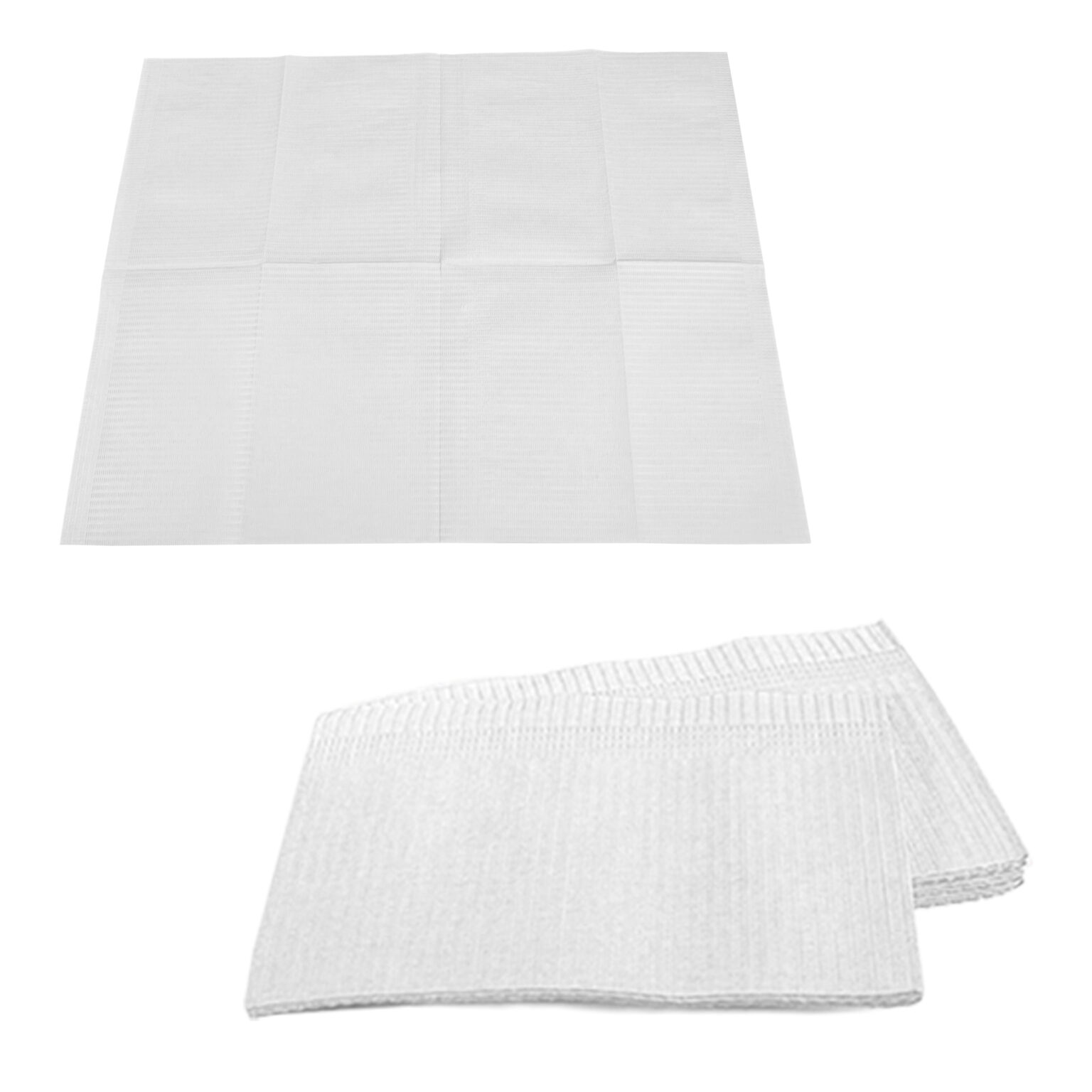3-Ply Dental Bibs 500 Pcs Per Box - White - F2 Medical Supplies